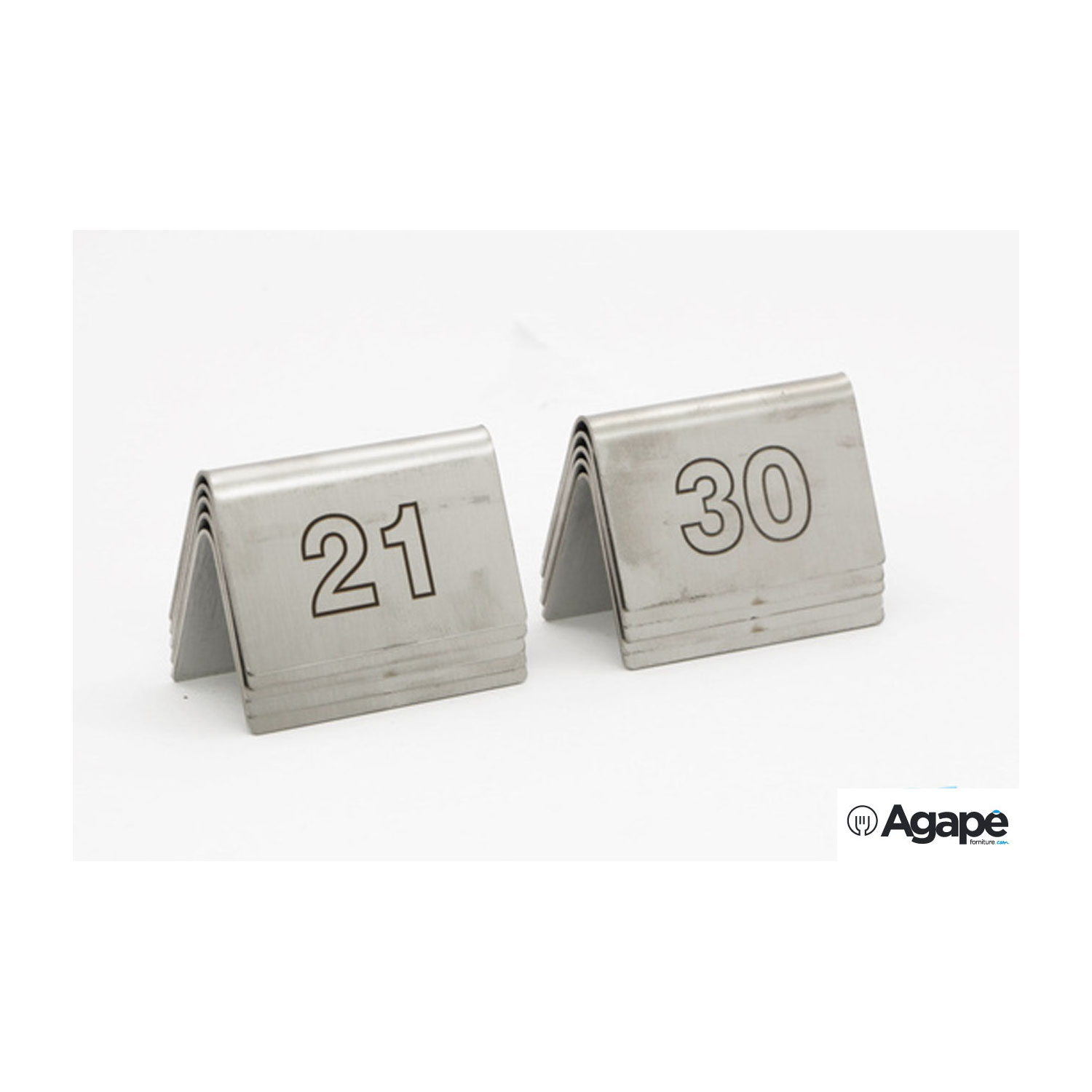 Segnaposto Acciaio Inox-Confezione Numeri Inciso A Laser Da 21 A 30 Cm ...