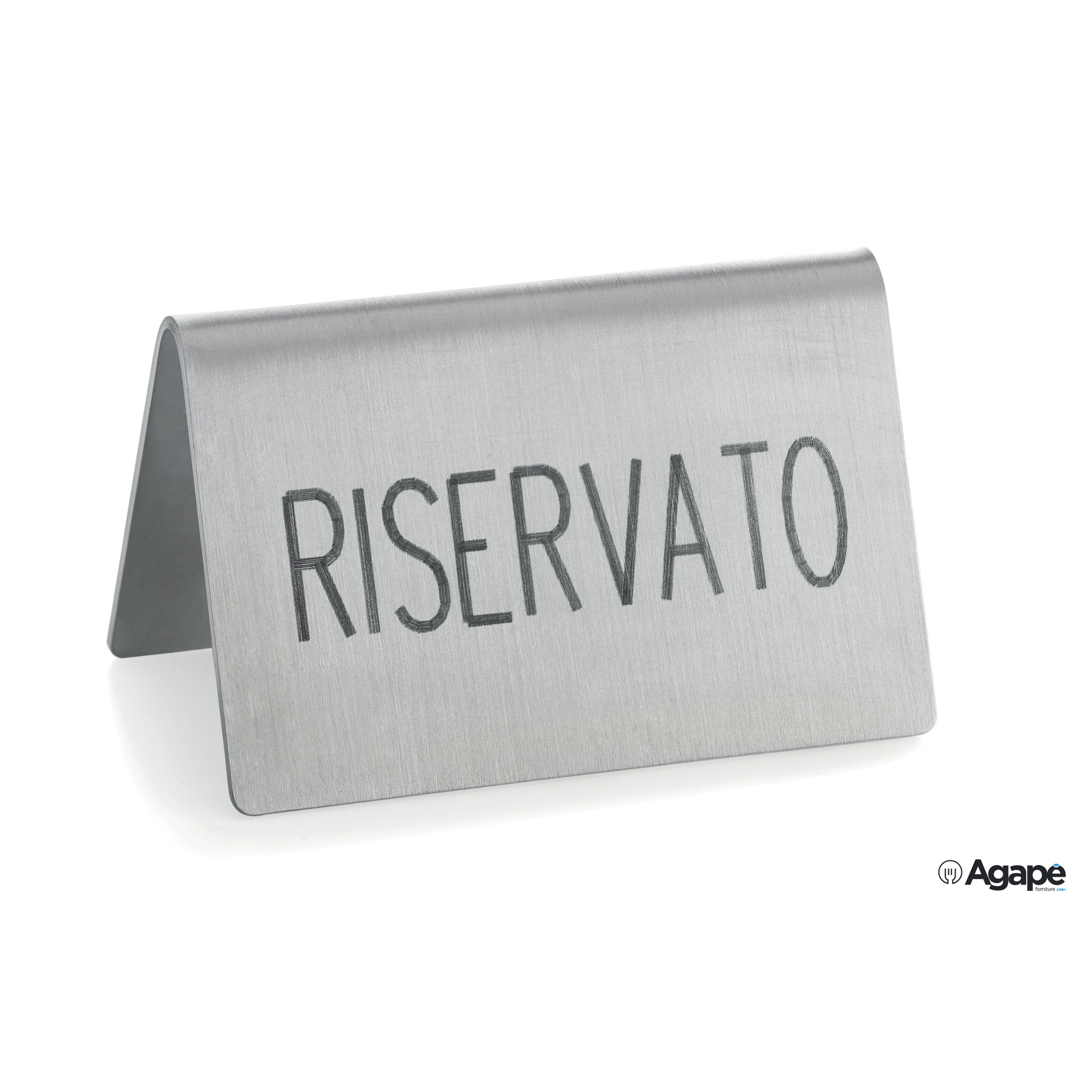 Segnaposto Acciaio Inox Riservato Inciso A Laser Cm 6,5X3,5 H4 31An ...